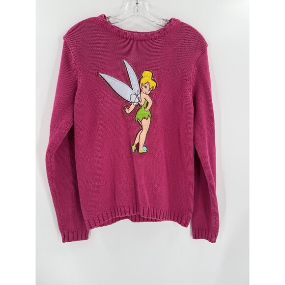 Disney | Sweaters | Vintage Tinker Bell Sweater Medium Knit Fairy ...